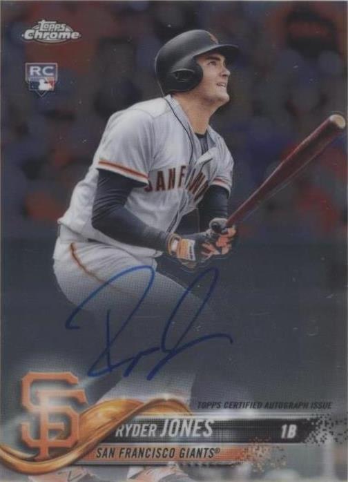 2018 Topps Chrome - Rookie Autographs Ryder Jones #RA-RJ (AU, RC) for ...