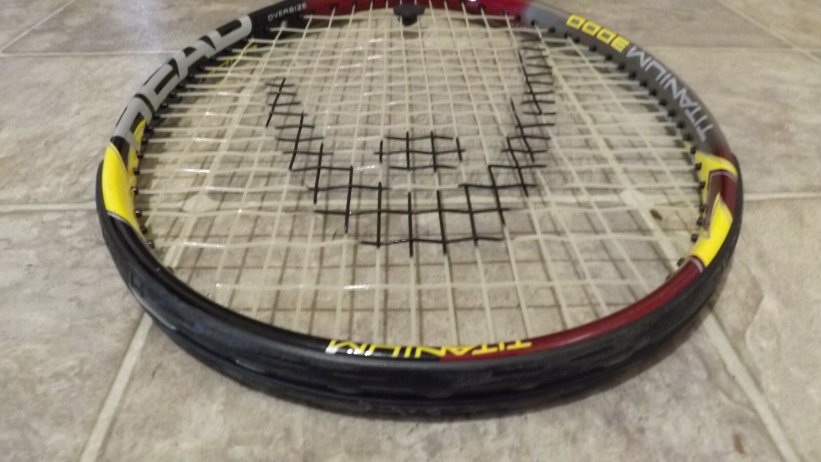 Head Titanium 3000 oversize tennis racket w/ constant beam technology 4 ...