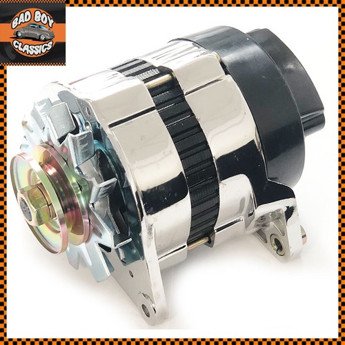 CHROME 18ACR Lucas Type High Output 65 Amp Alternator Pulley & Fan ...