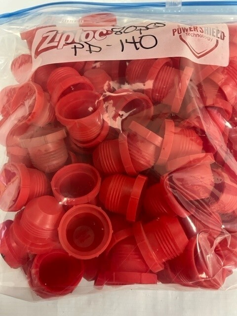 Threaded Plastic Plugs for Flared JIC Fittings PD-140 RED. 80 IN BAG | eBay
