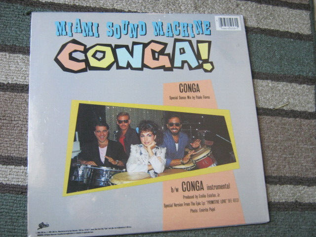 MIAMI SOUND MACHINE 1985 "CONGA(DANCE MIX)" NEW/STILL SEALED ORGL ...