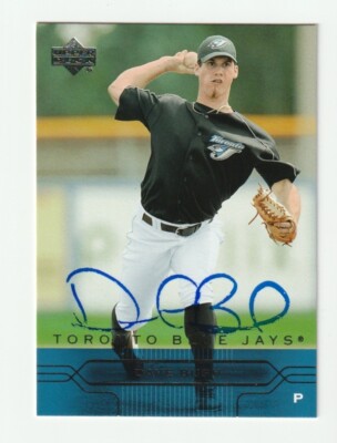 Dave Bush Signed 2005 Upper Deck #416 Card Auto Toronto Blue Jays ...