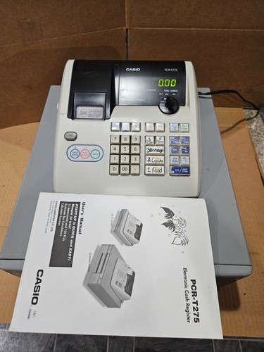 Casio PCR-T275 Electronic Cash Register Tested Working w/Key | eBay