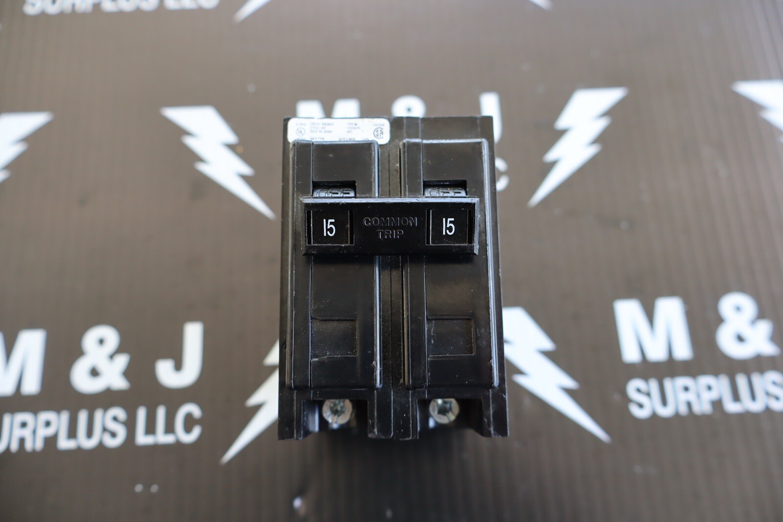 Culter Hammer BAB2015 2 pole 15A 120/240V Bolt on Circuit Breaker B215 ...