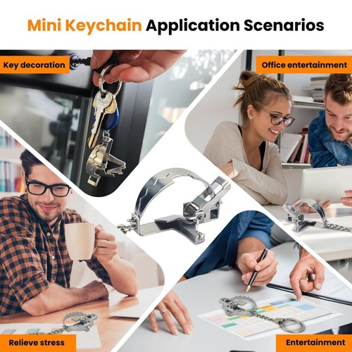 Mini Bear Trap Keychain | Fun, Functional Keychian, and Decorative ...