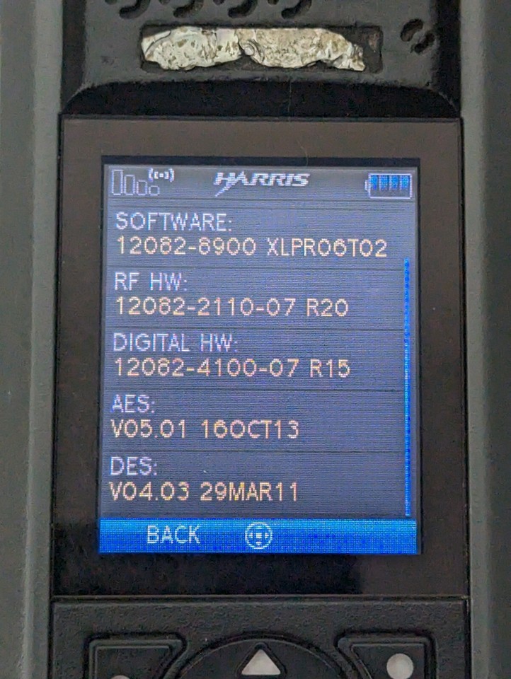 Harris XG-100P VHF UHF 700/800 Trunking BT GPS AES DES Complete TESTED ...