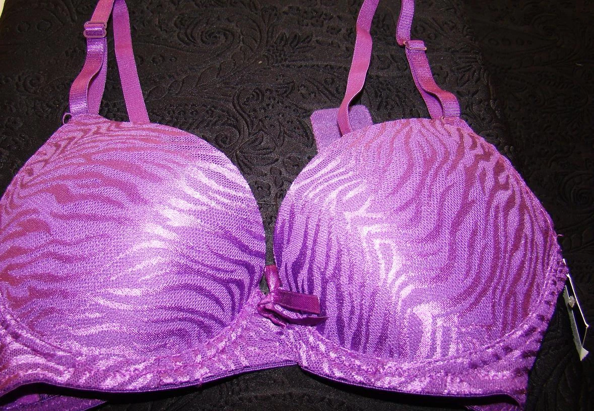 Zebra Push Up Bra