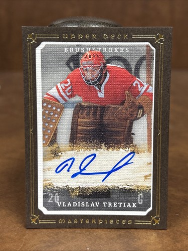 2008-09 UPPER DECK MASTERPIECES VLADISLAV TRETIAK BRUSHSTROKES ...