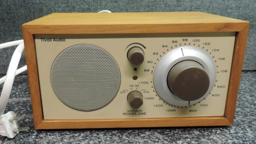 Henry Kloss Model One Tivoli Audio AM/ FM Working Radio Walnut Beige | eBay