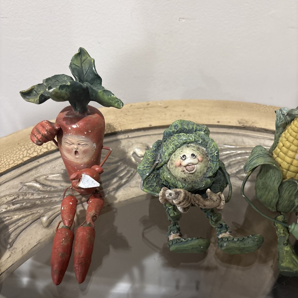 Veggie Vegetable Shelf Sitters Anthropomorphic 10 Charming Vintage ...