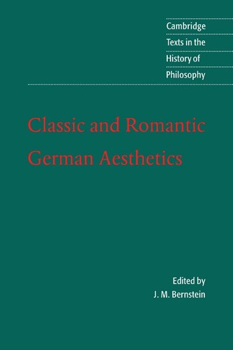J. M. Bernstein Classic and Romantic German Aesthetics (Tascabile ...