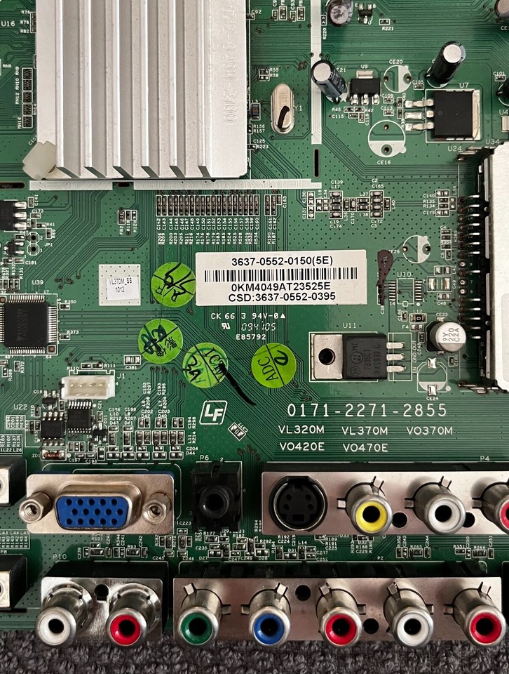 Vizio Main Board for VL370M, 3637-0552-0150, 3637-0552-0395 | eBay
