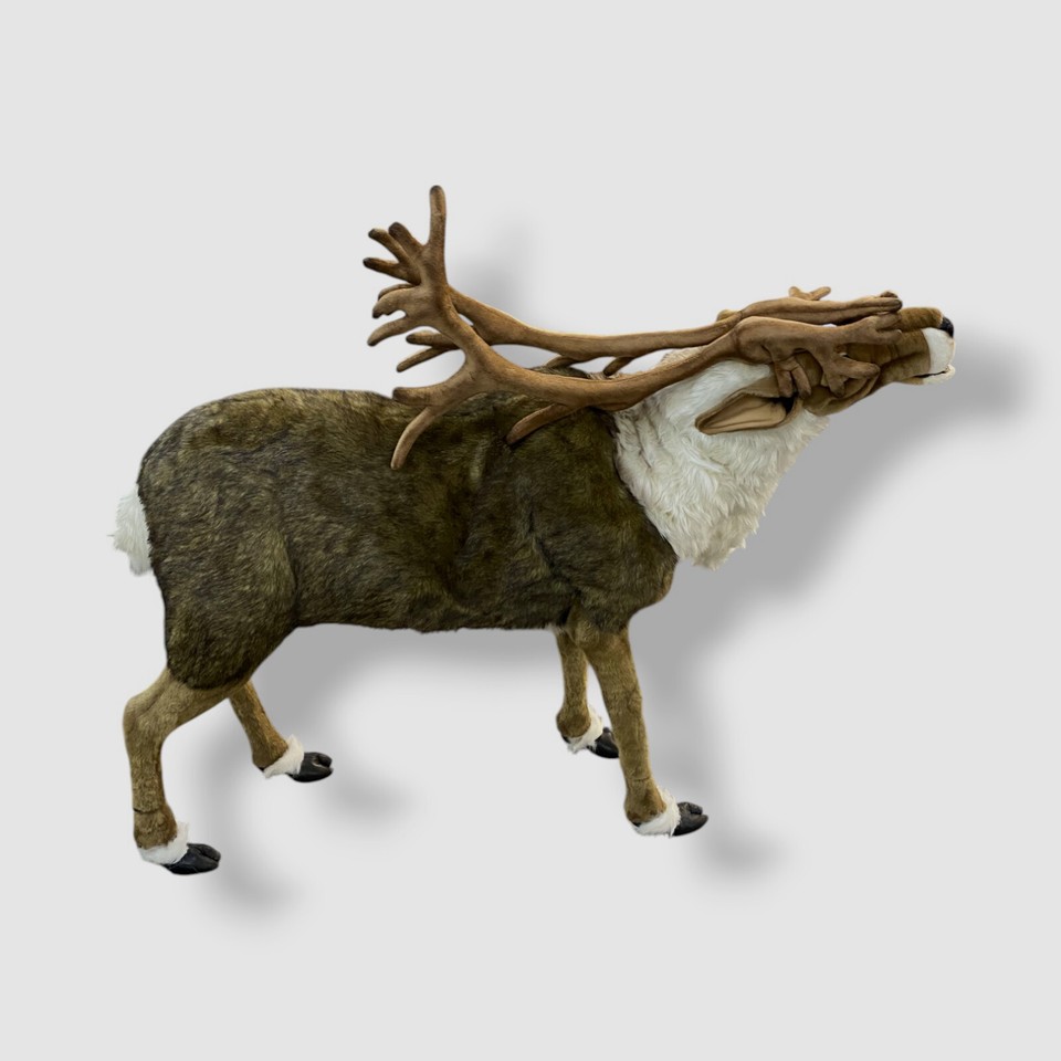 Hansa Creations Brown Nordic Animatronic Holiday Reindeer Decor | eBay