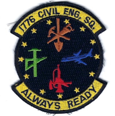 PATCH USAF 1776TH CIVIL ENGINEERING SQ CES ANDREWS AFB JT30 | eBay