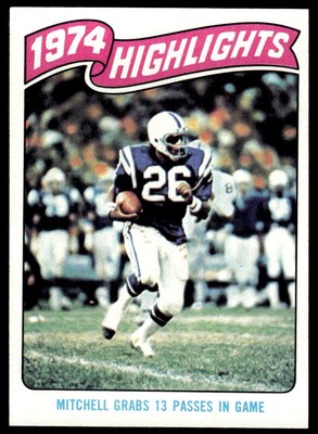 1975 Topps Lydell Mitchell 456 1974 Highlights Baltimore Colts K1 Ebay