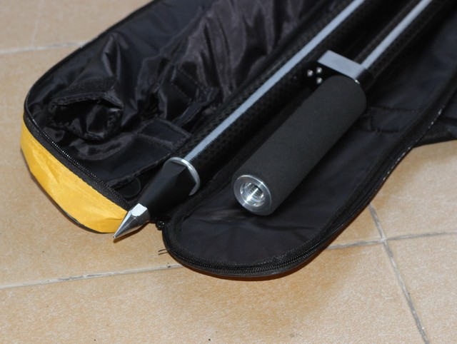 2M Carbon Fibre with 2 sections Stitching carbon rod pole fit Trimble ...