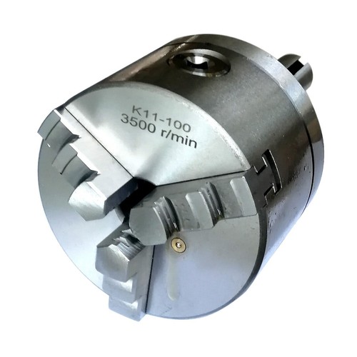 Z LIVE CENTER 4" 3 Jaw Precision Lathe Chuck with R8 Shank (Non ...