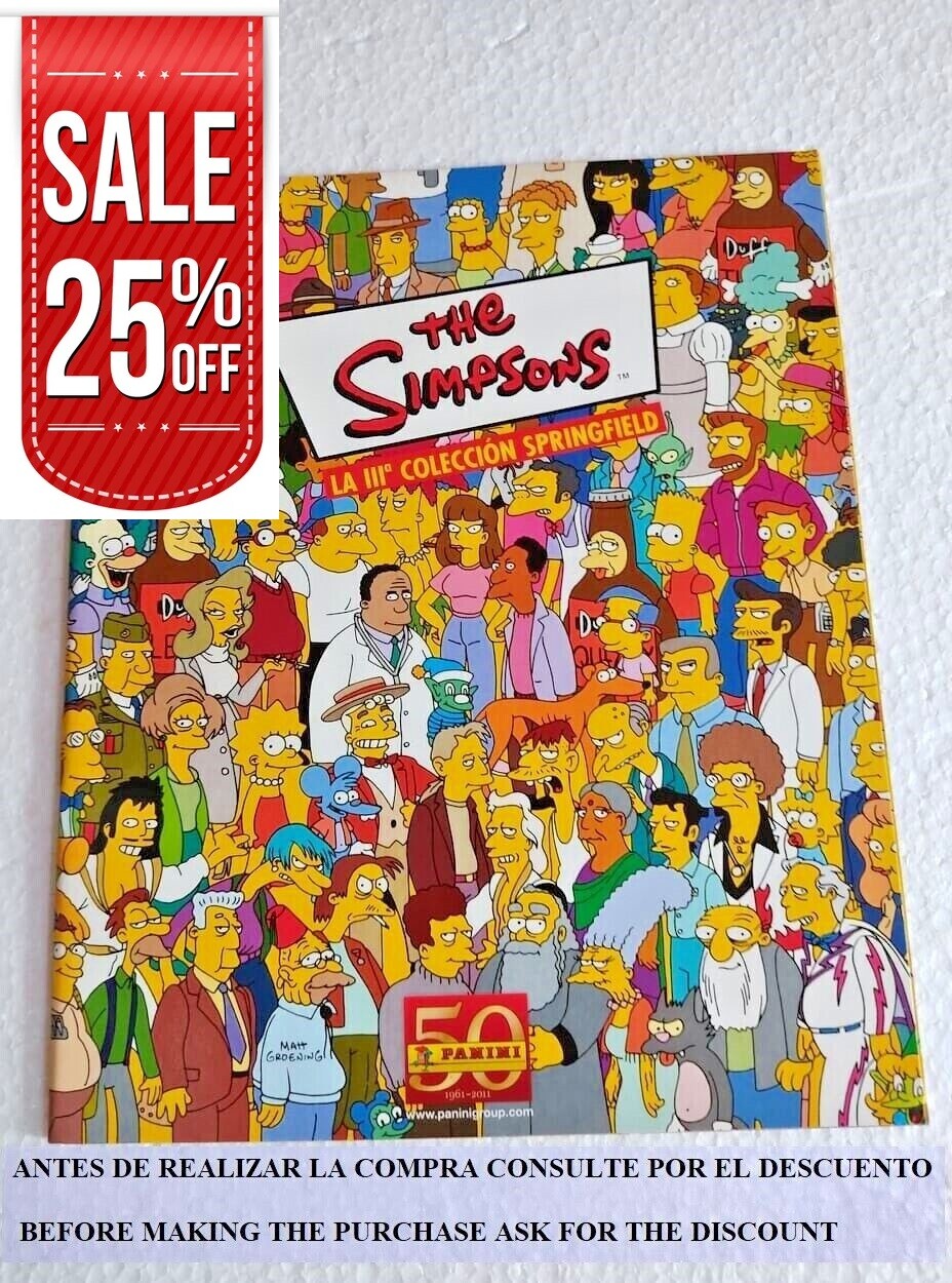 LOS SIMPSONS ALBUM PANINI + SET COMPLETO | eBay