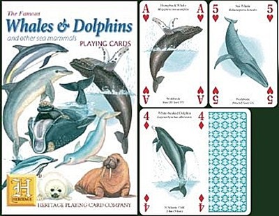 Whales and Dolphins set of 52 playing cards + jokers | eBay UK