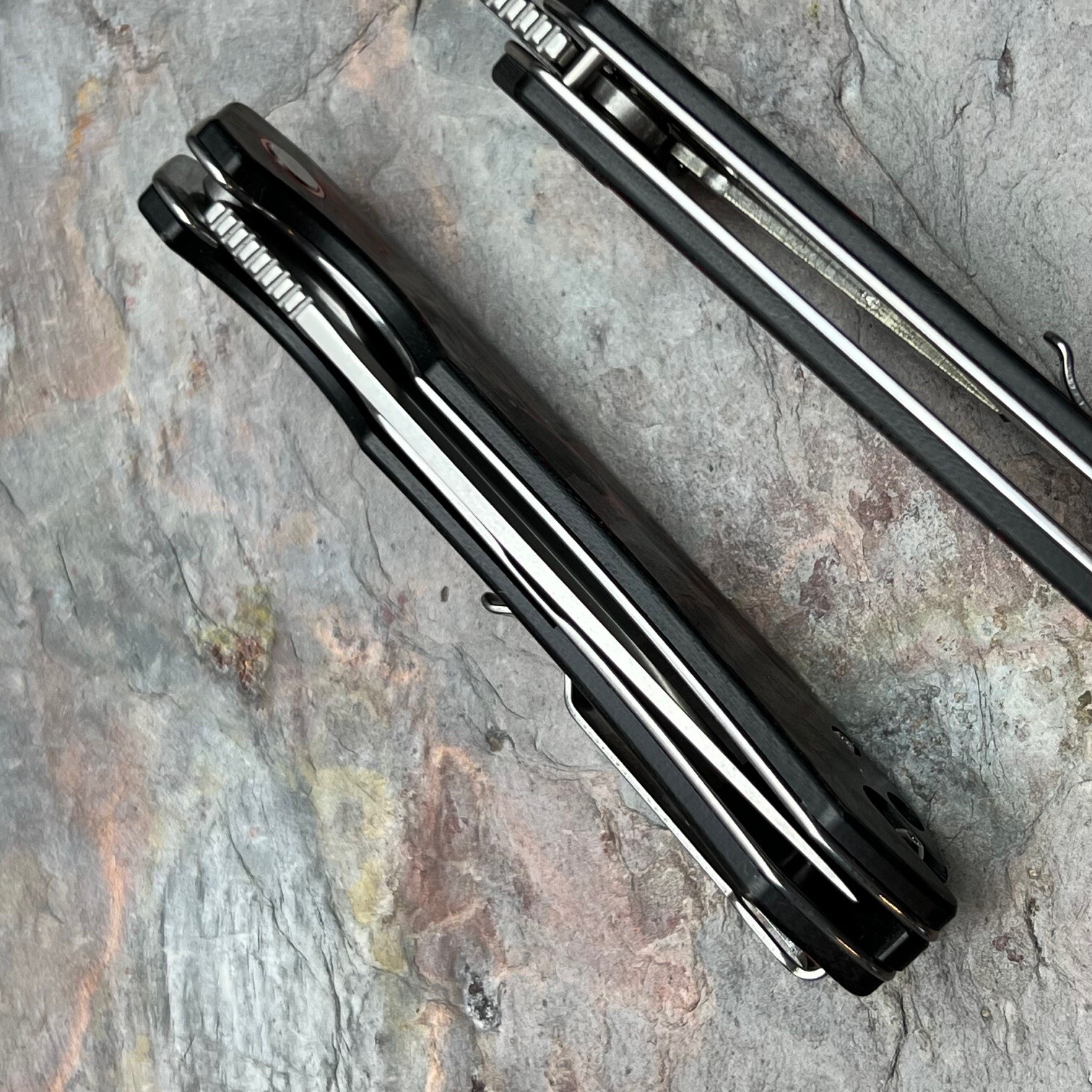 VORTEK SPROUT Red Carbon Fiber D2 Ball Bearing Flipper Blade Folder ...