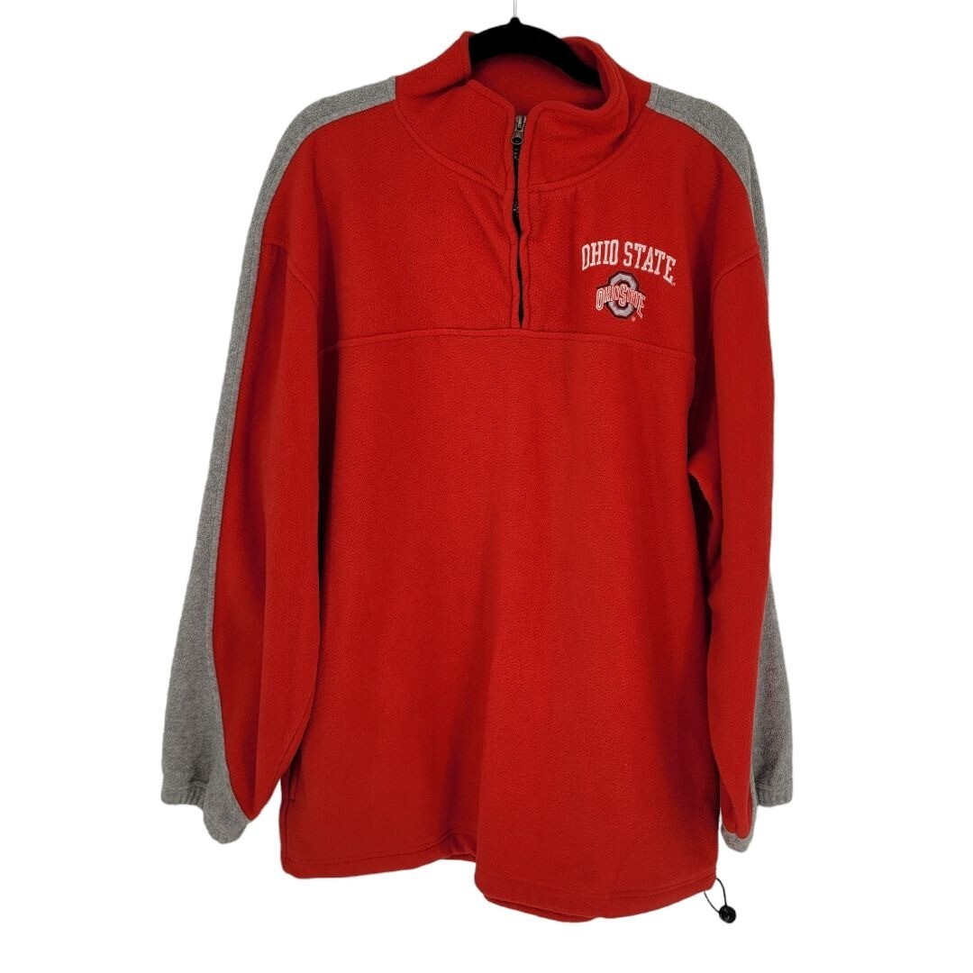NCAA Knights Apparel Mens Large OSU Ohio State quarter zip fleece ...