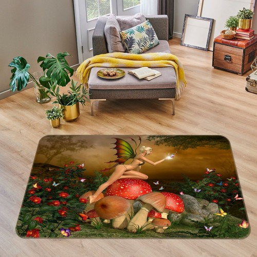 3D Fantasy Mushroom Fairy NAO5570 Game Rug Mat Elegant Photo Carpet Mat ...