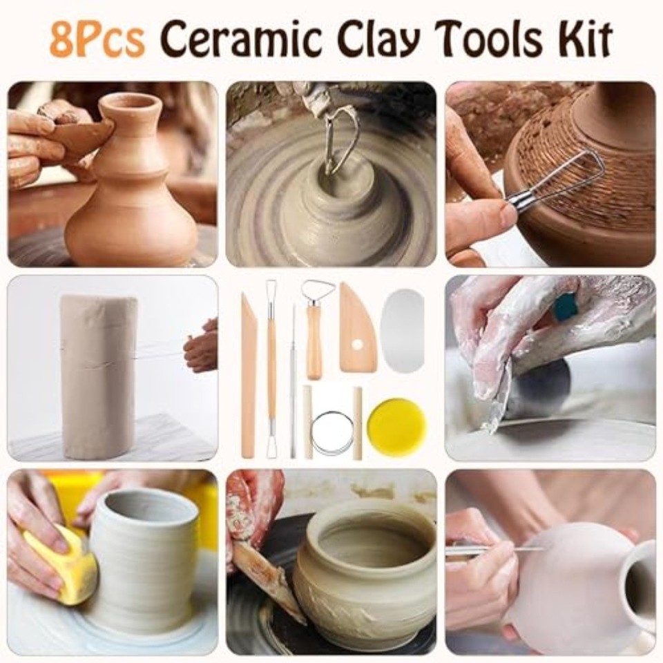 Pottery Making Kit Clay Sculpting Tools Efficient Cleaning And Shaping ...