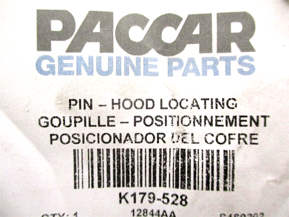 Kenworth T800 T2000 W900 T600A Hood Locating Pin | K179-528 | Genuine ...