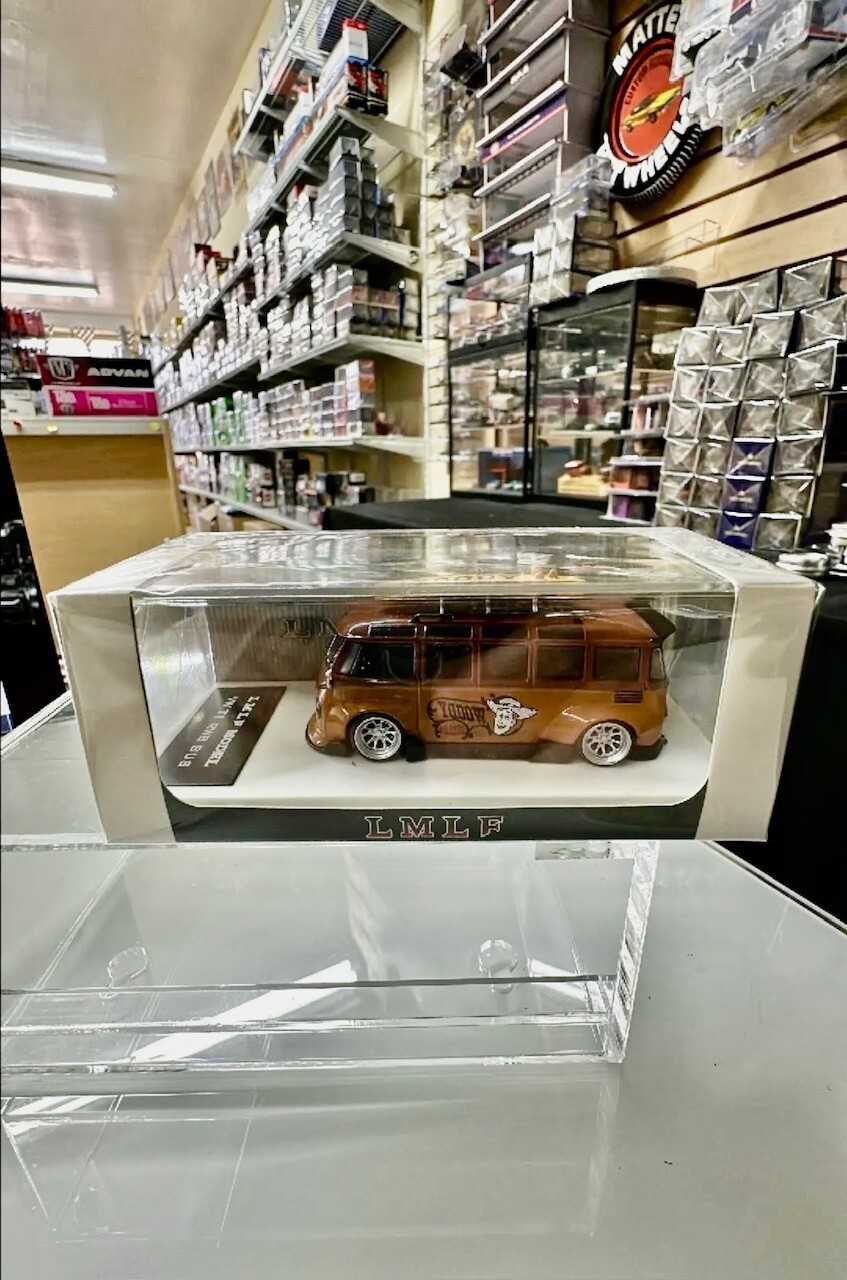 VOLKSWAGEN T1 RWB VW BUS WOODY SURFBOARD 1/64 DIECAST CAR MODEL BY LMLF ...