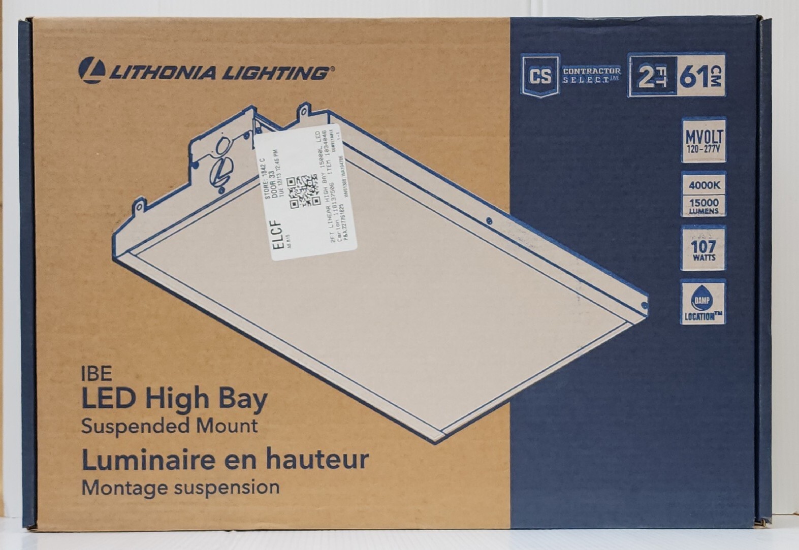 Lithonia Lighting Ibe 15lm MVOLT 40k LED High Bay 4000k Color Temp ...