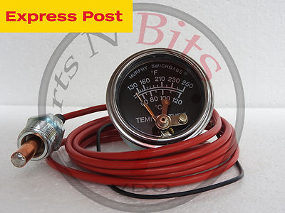 Murphy 10Ft capillary temp. switch gauge 120°C/250°F for shutdown ...