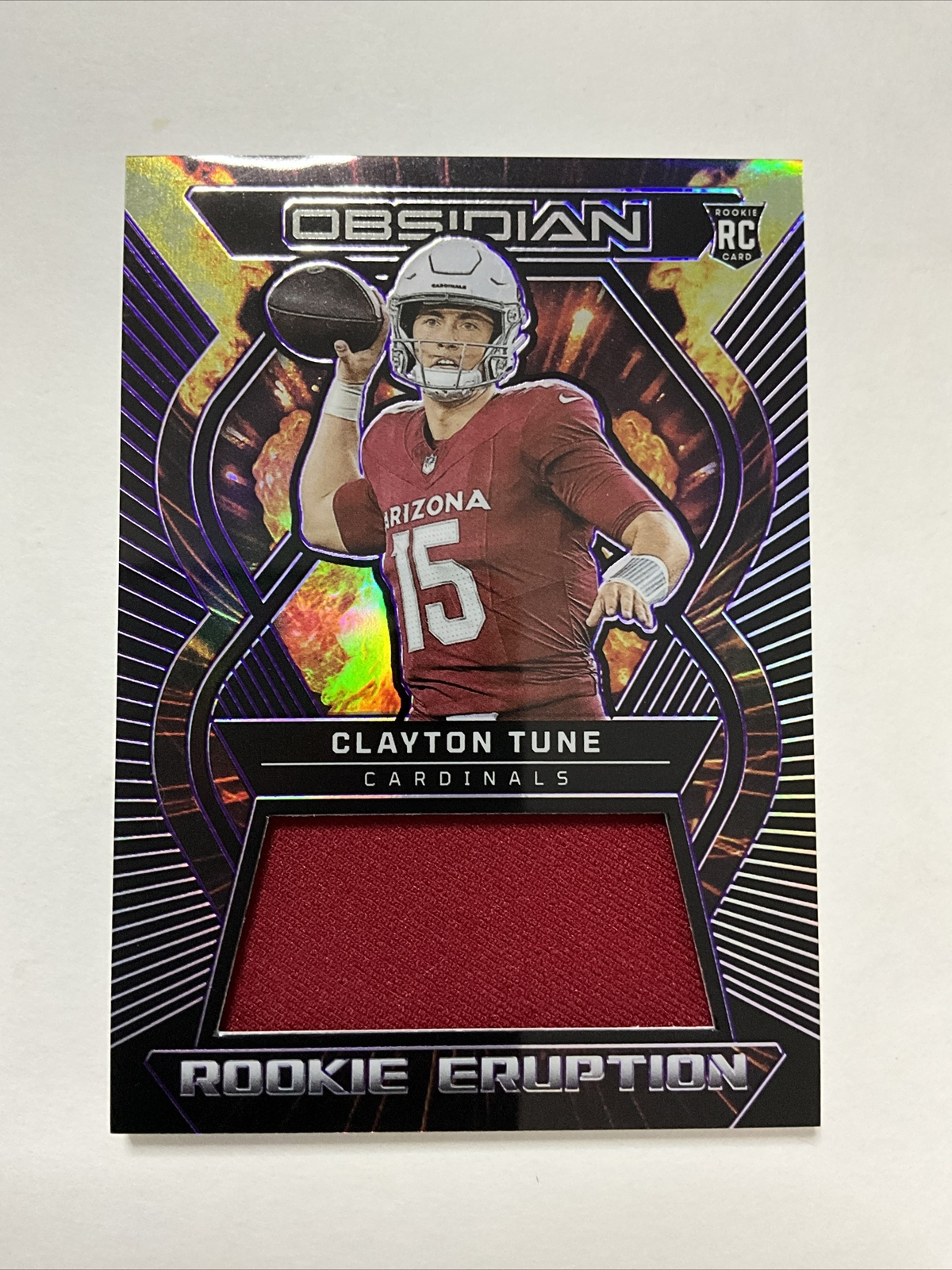 2023 Panini Obsidian Clayton Tune Rookie Eruption 59/75 Arizona ...