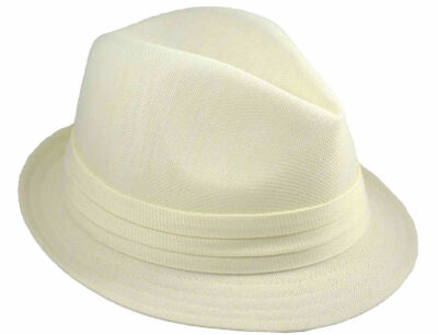Ivory Fedora Hat Cap | eBay
