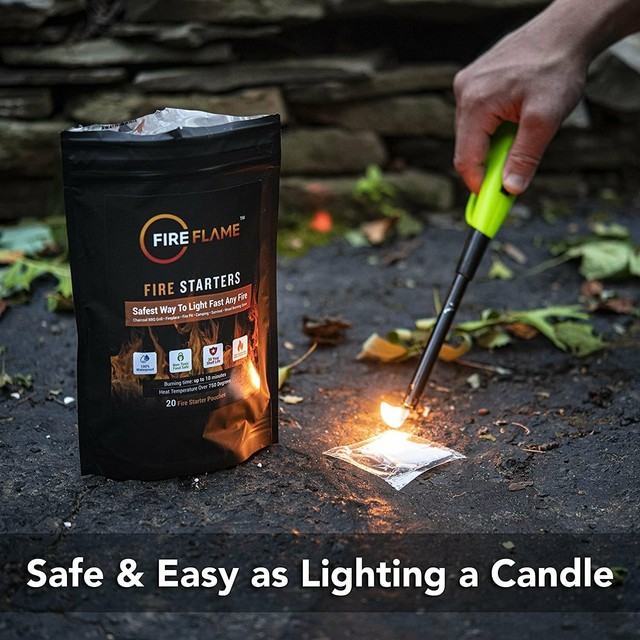 Fireflame Quick Instant Fire Starter - 100 Waterproof All-purpose ...