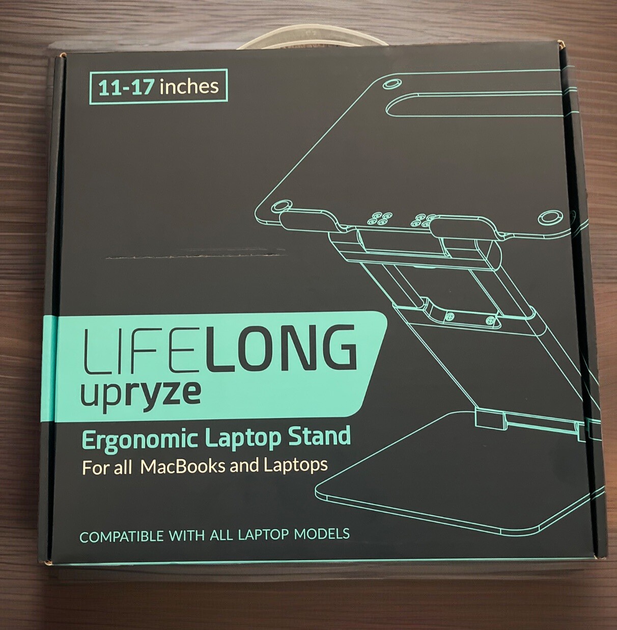 LifeLong upryze Portable Ergonomic Laptop Desk Stand, Adjustable Height ...