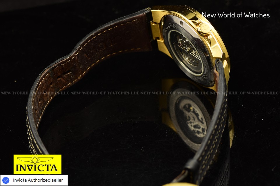 Bulova Men's Maquina 46MM Skeleton Luminous Black Automatic Watch ...