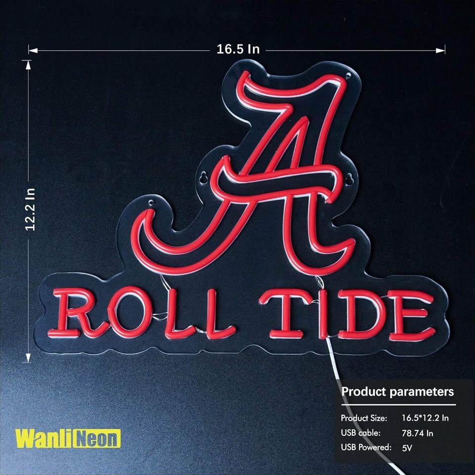 Alabama Roll Tide LED Light Sign Eco friendly | eBay