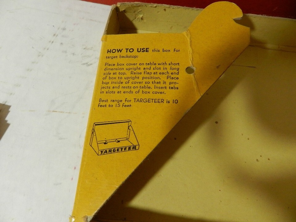 VINTAGE 1937 DAISY TARGETEER TARGET PISTOL- VINTAGE BB GUN- W/ BOX ...