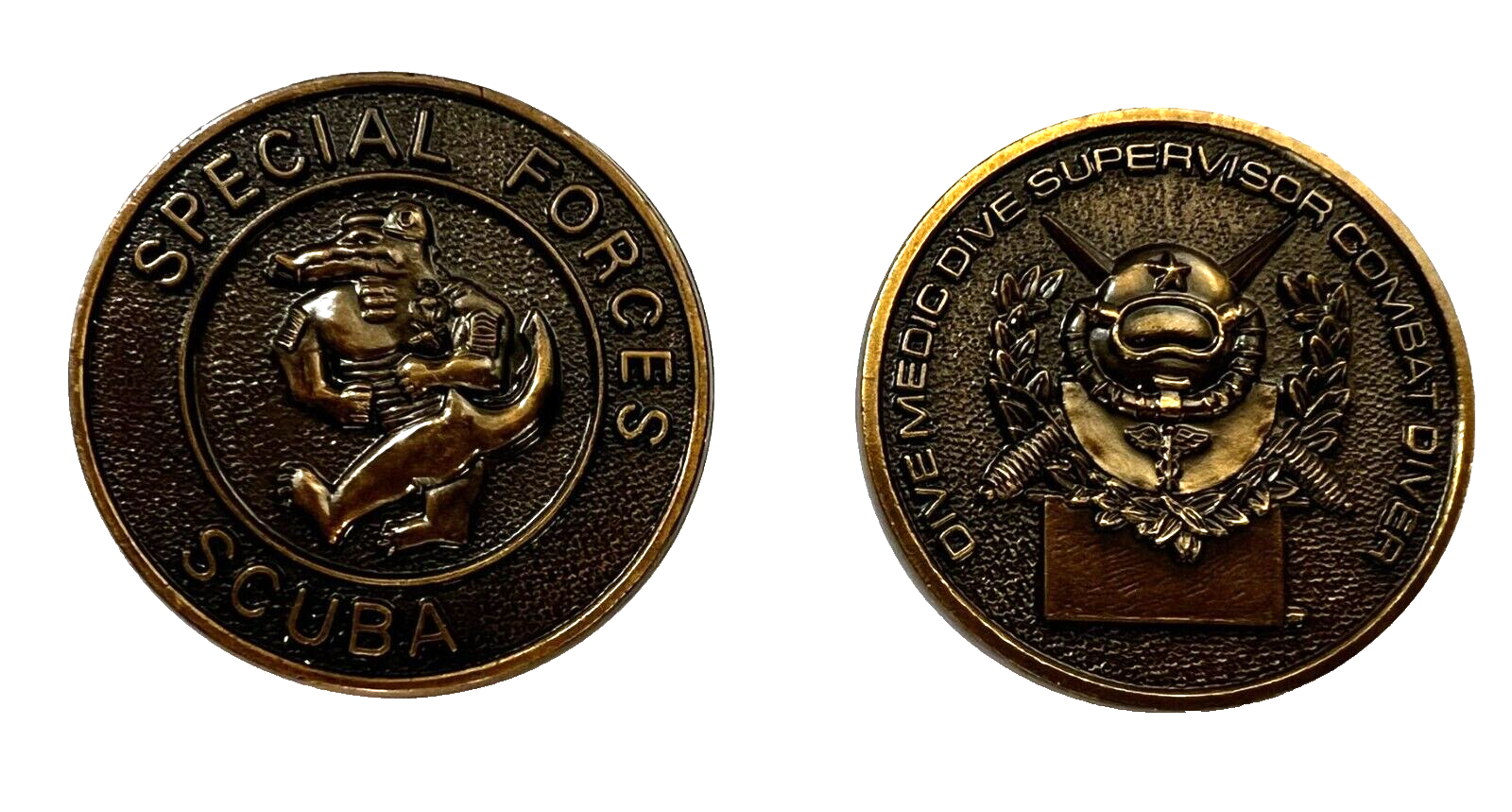 Army Special Forces SCUBA Combat Diver Challenge Coin #1 (Dive Medic ...