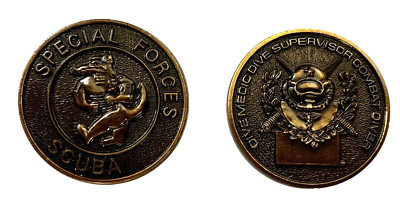 Army Special Forces SCUBA Combat Diver Challenge Coin #1 (Dive Medic ...