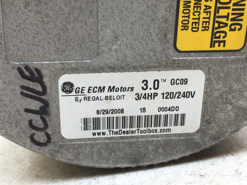 Genteq ECM3.0 GC09 Module only 3/4 HP 120/240V for CCW LE rotation used ...