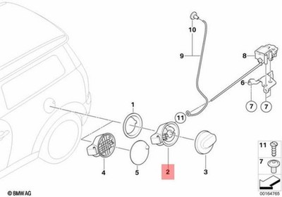 Genuine MINI Cooper R55 R56 Coop.S JCW Cooper S SD SE Cover pot ...