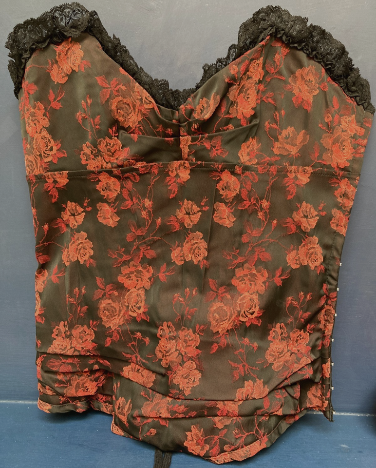 Agent Provocateur gothic black & red S corset C/D cup vintage top | eBay UK