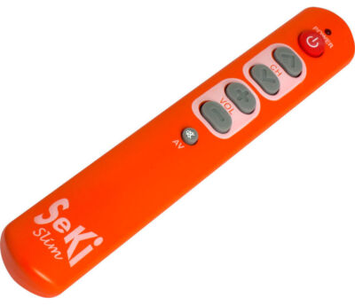 UNIVERSAL small remote control SeKi Slim ORANGE Large buttons | eBay