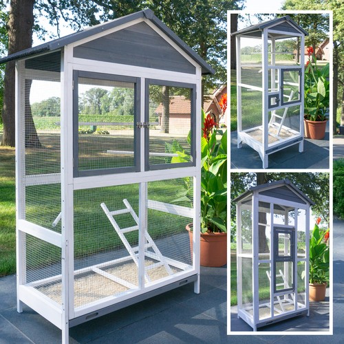 Vogel Voliere Käfig Haus Bauer Tier Papageien Wellensittich Kanarien ...