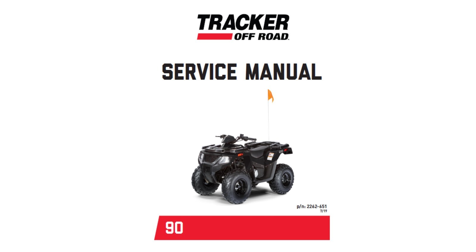 2020 Tracker Off Road 90 ATV Repair Workshop Service manual Reprint | eBay