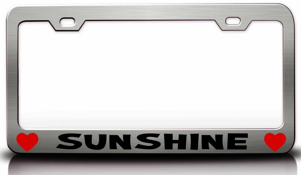 SUNSHINE License Plate Frame-CAN PERSONALIZE | eBay
