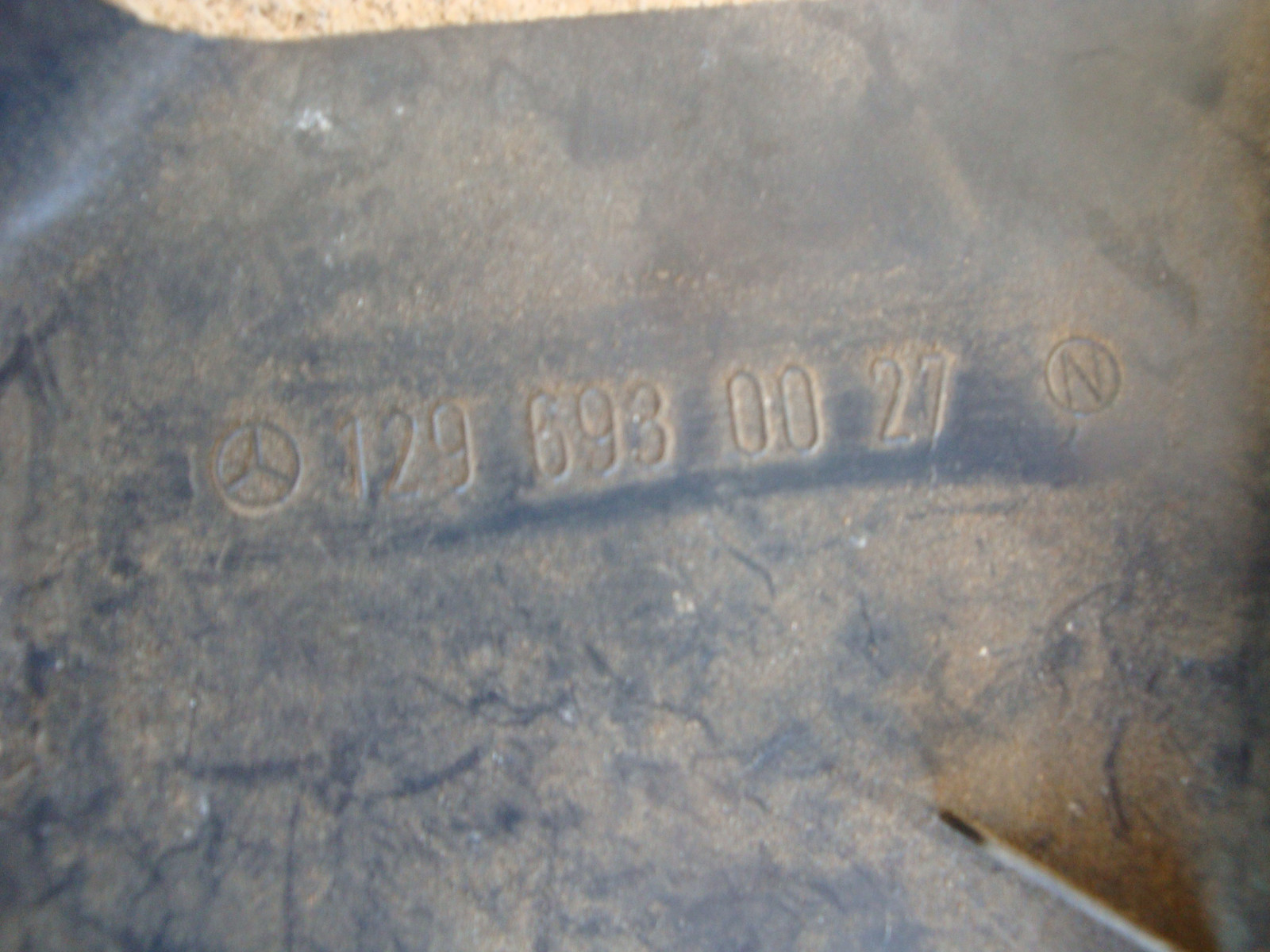 MERCEDES 129 90-02 300SL 500SL SL500 600SL TRUNK LOCK COVER BLUE ...