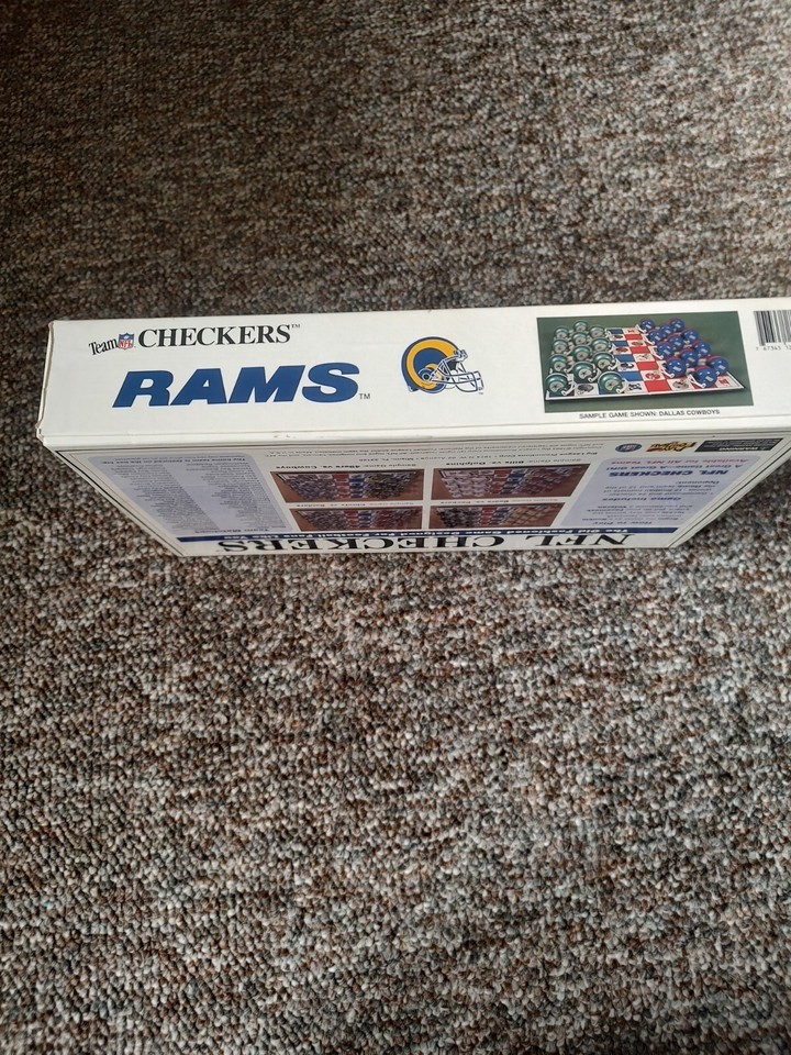 Vintage ST. LOUIS RAMS vs 49ers Checkers Game Complete 1993 | eBay