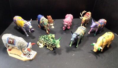 9 - Rare Cow Parade Collectible Figurines And Cow Parade Houston ...